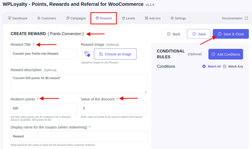 How to add reward points to WooCommerce?