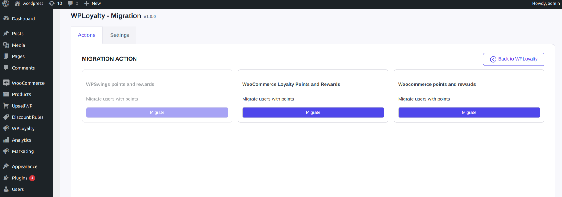 WPLoyalty Migration Add-on